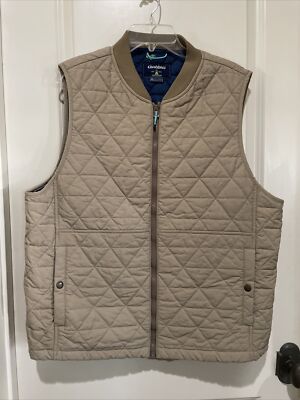Chubbies The Easy Going Khaki Beige Nylon Quilted Vest Men's XL | eBay