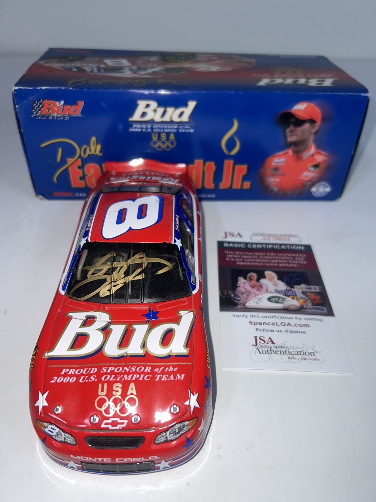 Dale Earnhardt Jr Autographed Budweiser #8 Signed 1/24 NASCAR Diecast ...