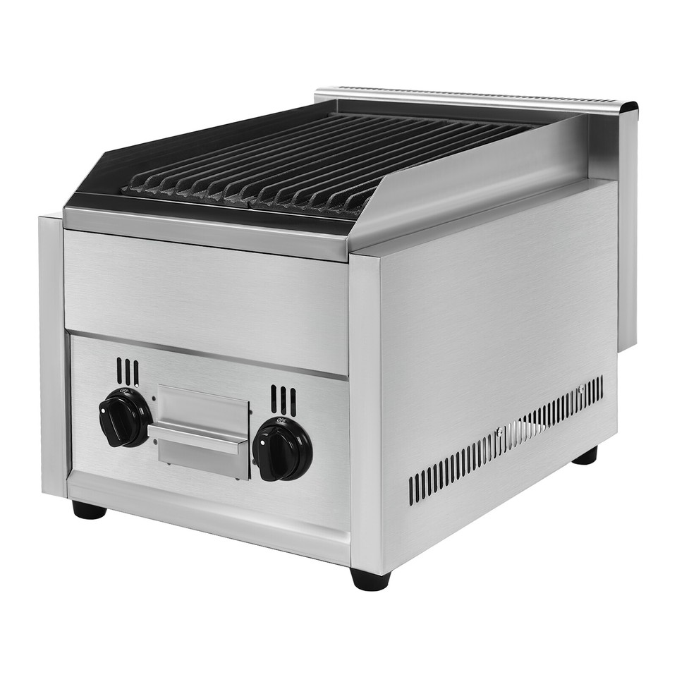 New Commercial Countertop Char Broiler Grill 2 Burner Gas & Propane ...