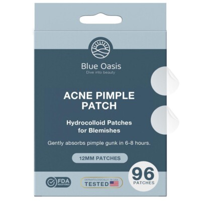 96 COUNT Acne Pimple Patches for Face Spot Treatment Zit Absorbing ...