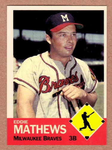Ed Mathews '51 Milwaukee Braves rookie year MC Diamond #50 / FREE SHIP ...