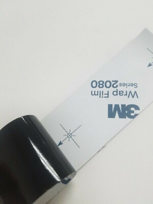 2" Wide x 5FT 3M 2080 Gloss Black Chrome Trim Delete Vinyl Car Window ...