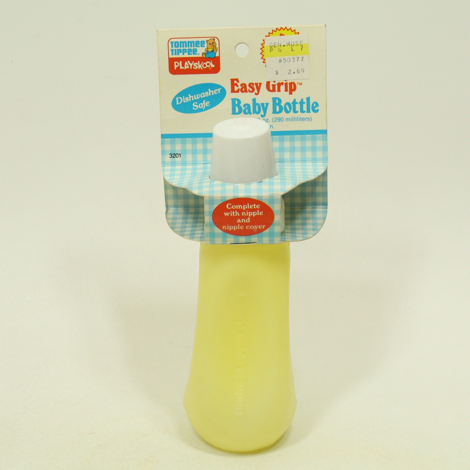 Vintage Playskool Easy Grip 10 oz Yellow Baby Bottle With Nipple W ...