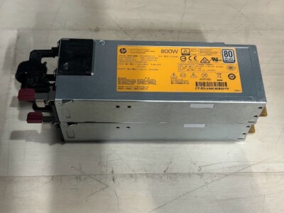 754381-001 Lot of 2 HP 800W 80 Plus Platinum Gen 9 G9 Flex Slot Power ...