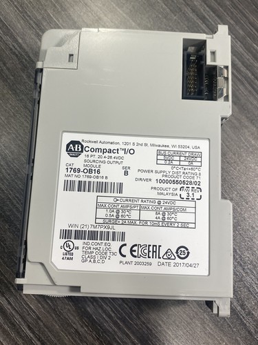 Allen Bradley 1769-OB16 Series B CompactLogix 16pt Digital Output ...