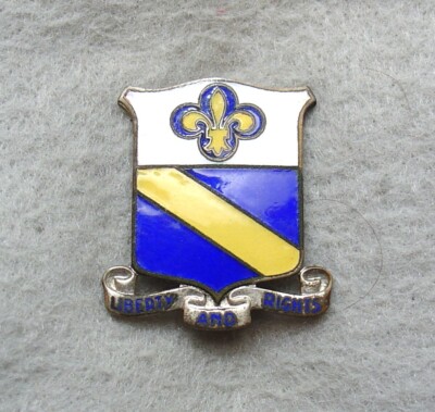 US Army 349th Infantry 88th Division DI DUI CREST Euro PB no HMk German ...