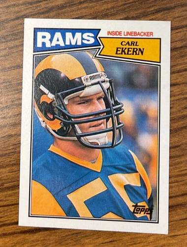 1987 Topps Card # 155 Carl Ekern - Los Angeles Rams | eBay