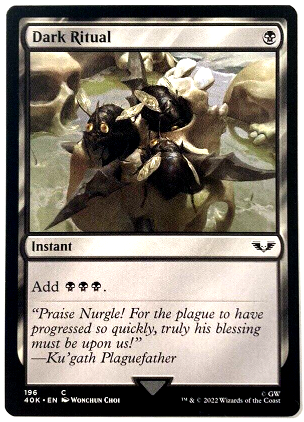 MTG Dark Ritual Warhammer 40,000 196 Regular Common, Pack Fresh! | eBay