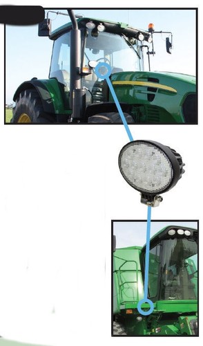 Fits John Deere Tractor and Combine LED Cab Fender Floodlamp Light ...