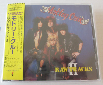 MOTLEY CRUE- RAW TRACKS II CD JAPAN 1990 80's HAIR METAL GLAM ROCK WPCP ...