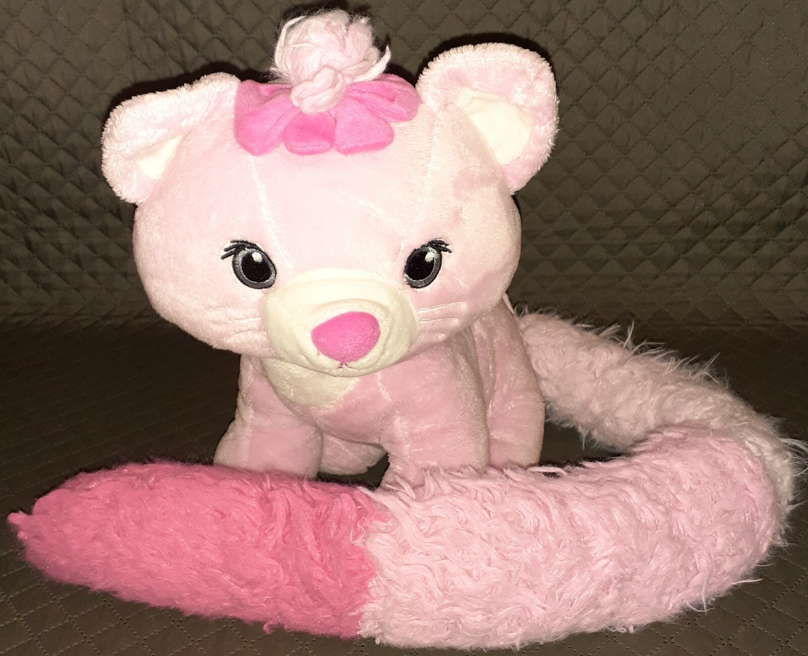 2x Gund 30" Beautifurtails Pink Cat Long Furry Tail + 14" Hairoids ...