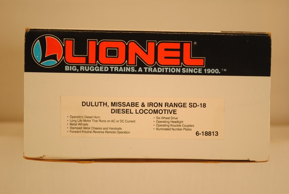Lionel Duluth Missabe & Iron Range SD-18 Diesel Locomotive #6-18813 J.C ...