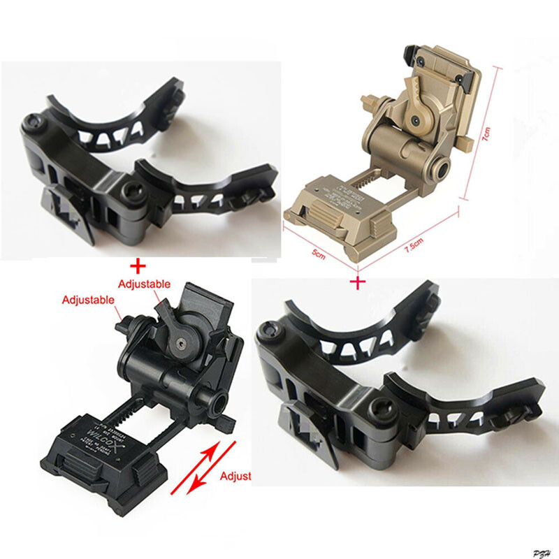 PVS28 Dual J arm Bracket + L4G24 Helmet Mount for AN/PVS14 Dual NVG ...