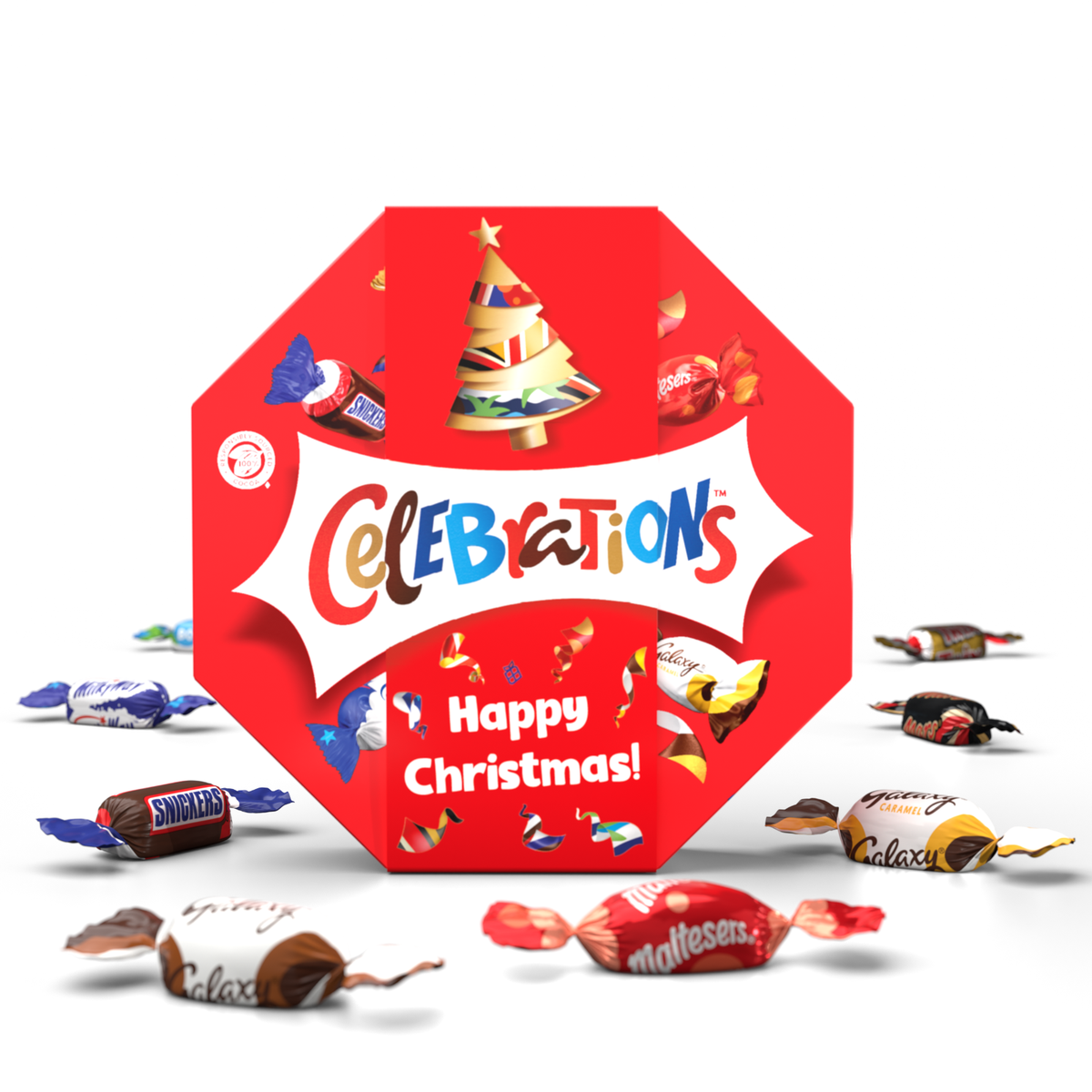 Christmas Chocolate Celebrations Mini Box, Assorted Milk Chocolates ...