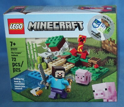 Lego 21177 Minecraft The Creeper Ambush 72 Pcs 673419358576| eBay