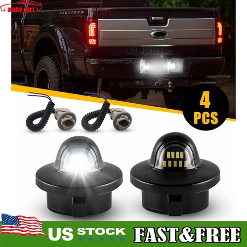 2x For Ford F150 WHITE TUBE LED License Plate Tag Light W/ Wiring ...