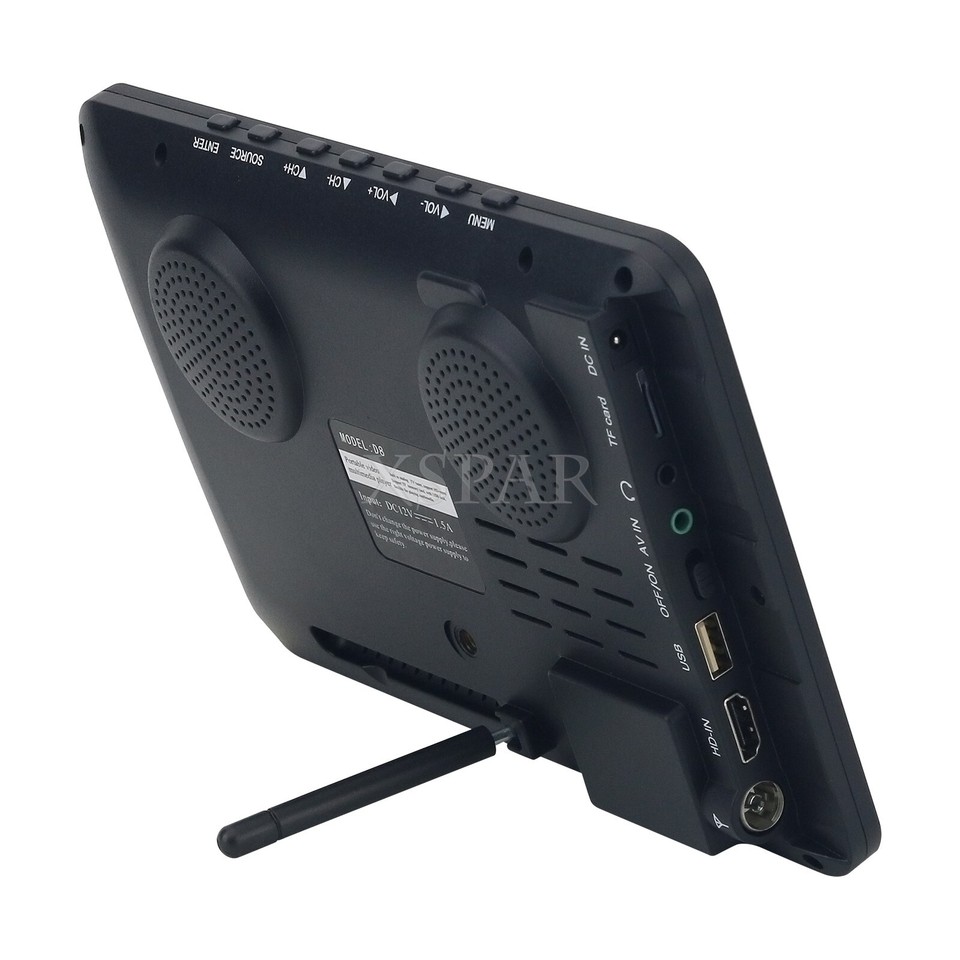 LEADSTAR D8 8-Inch Television Digital TV ATSC DVB-T2 ISDB-T Supports ...