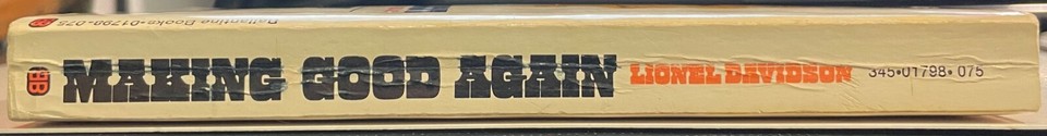 Making Good Again by Lionel Davidson (1969 1st Ballantine pb {01798 ...