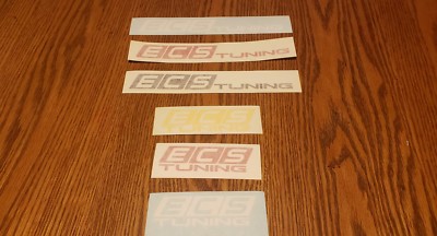 ECS TUNING VW BMW BENZ AUDI GTI MK4 MK6 A4 GLI WINDOW STICKER VINYL ...
