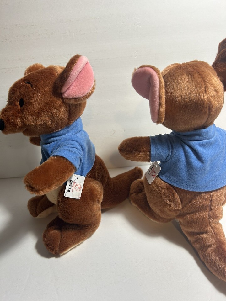 2X Disney Store Exclusive ROO Plush Kangaroo Winnie The Pooh 10" New ...