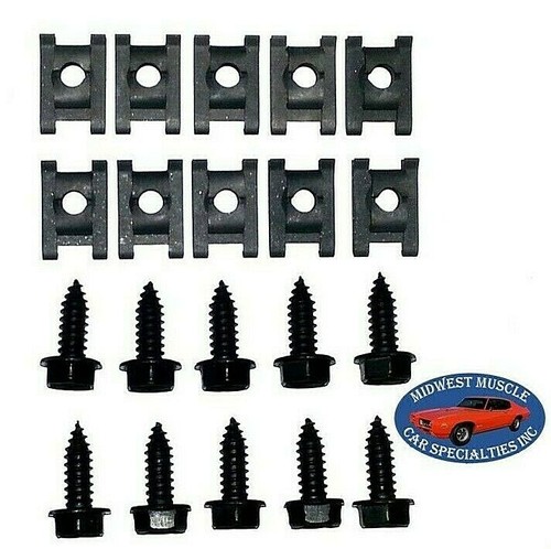 GM GTO Chevelle Radiator Shroud Body Fender Wheel Well Bracket Bolts ...
