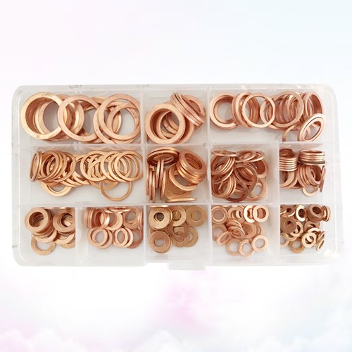 300PCS Metric Sealing Washers Copper Sealing Washers Automotive Washer ...