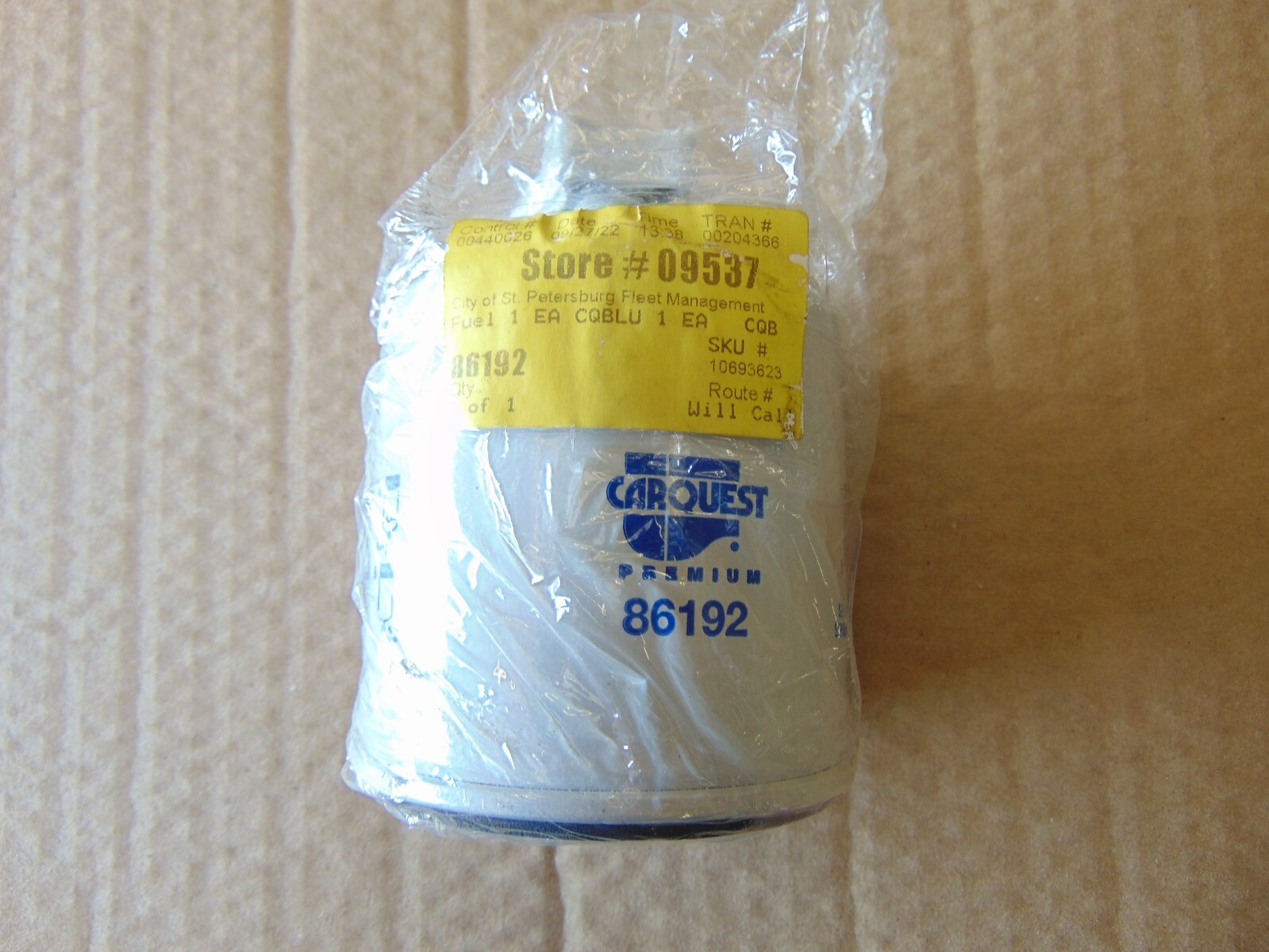 CARQUEST 86192 - Fuel filter cross reference