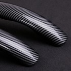2x Non-Slip Car Steering Wheel Booster Cover Carbon Fiber Universal ...