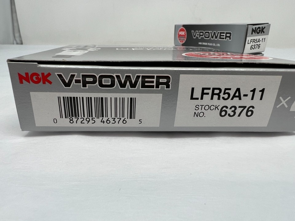 NEW Pack of 4 NGK LFR5A-11 6376 V-Power Spark Plugs Fast Free Shipping ...