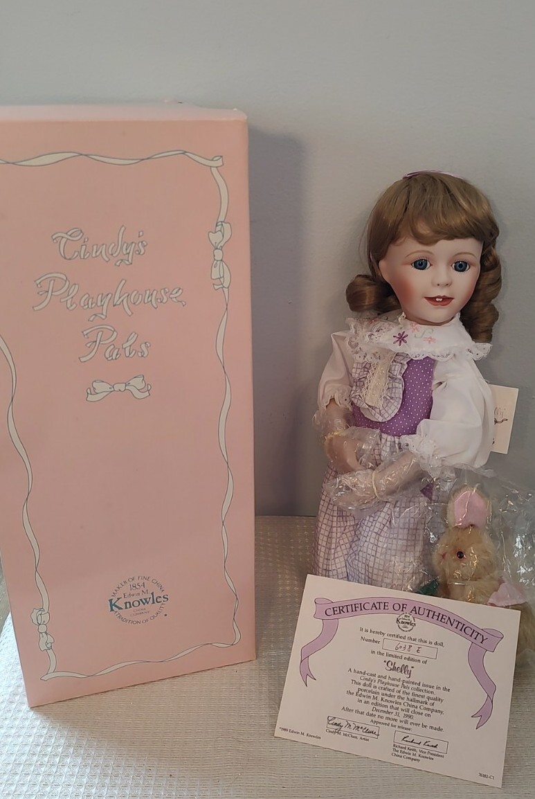 NEW Ashton Drake Galleries Cindy's Playhouse Pals Shelly Porcelain Doll ...