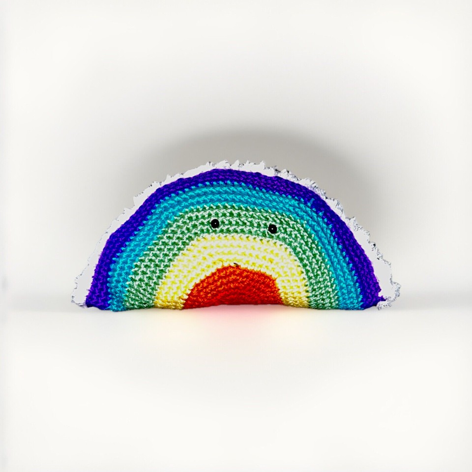 Hand Crocheted Rainbow Taco Stuffy | eBay