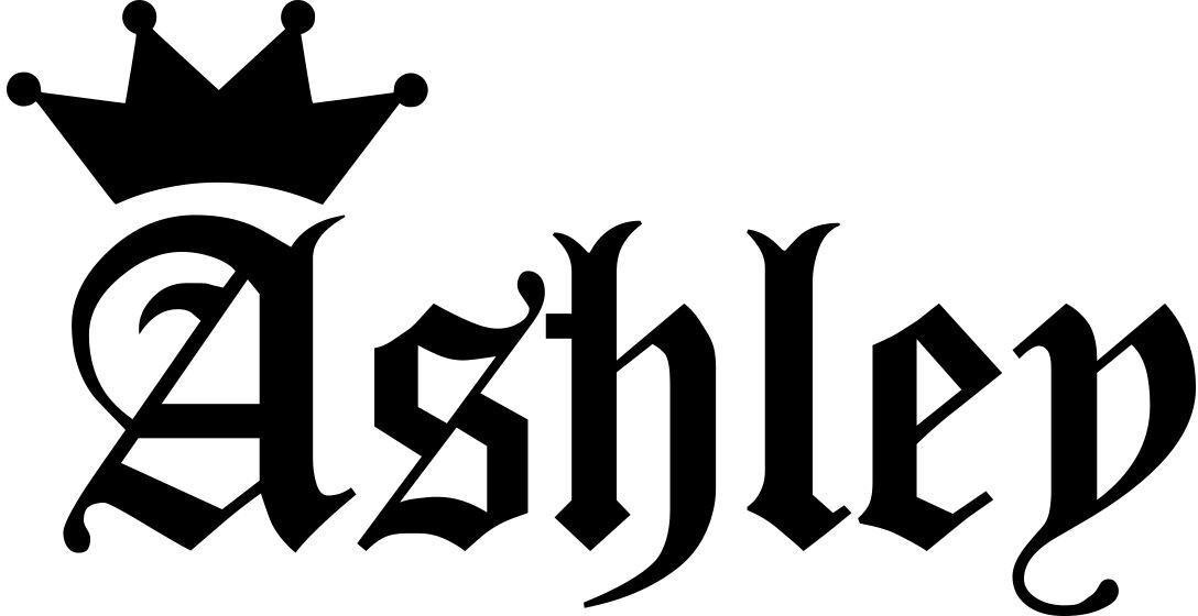The Name Ashley In Letters Ashley Name " Sticker For Sale By