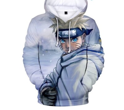 NARUTO Pullover Hoodie - Unisex Anime Sweaters With Kangaroo Pocket | eBay