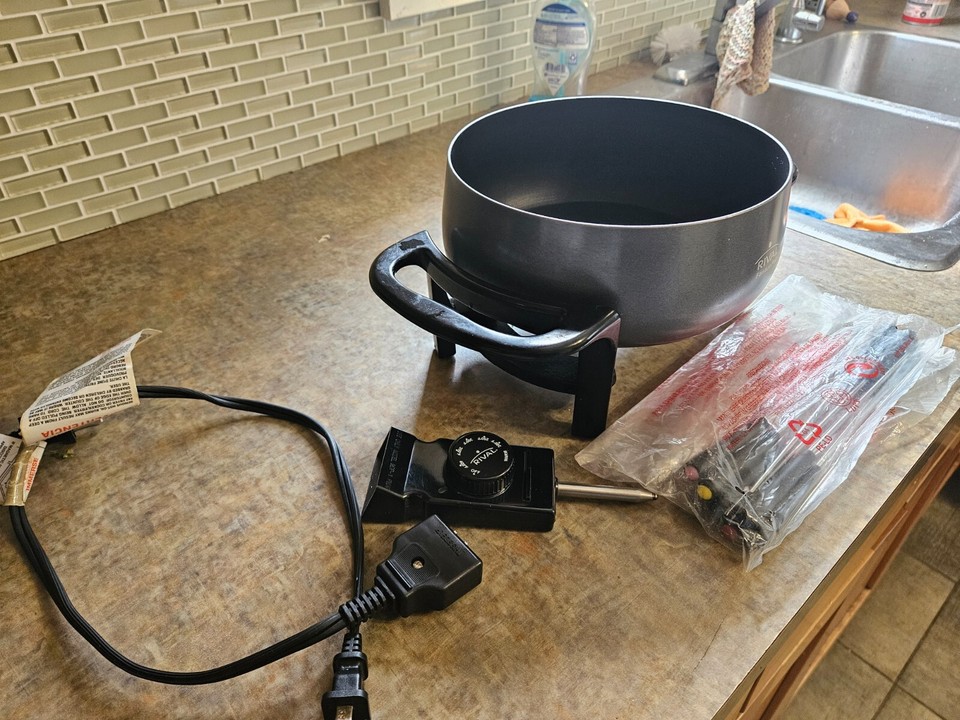 Rival - Electric Fondue Pans, 2.8 Litre Capacity, Nonstick Coating Free ...