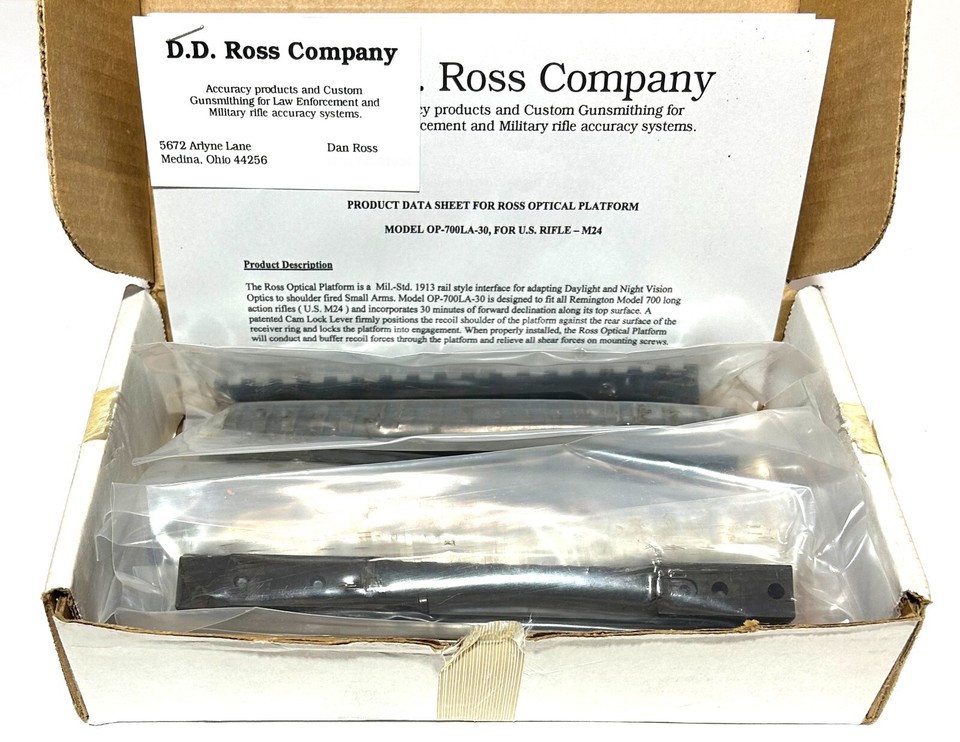 Remington 700 LA Picatinny Rail Scope Mount 30 moa DD Ross Optical ...