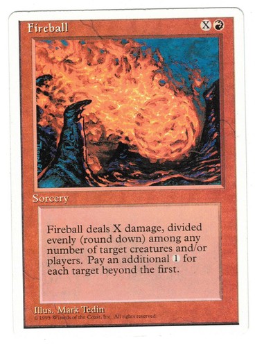 Magic-Style MTG - Fireball - Alternate 4th Fourth Edition - EX/EX- | eBay