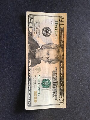 $20 Dollar Bill US Currency Unique, Fancy, 1973 Serial Number, Lucky ...