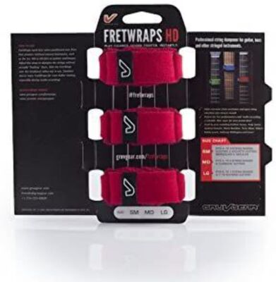Gruv Gear FretWraps HD 3-Pack Red, Medium - FW-3PK-RED-MED | eBay