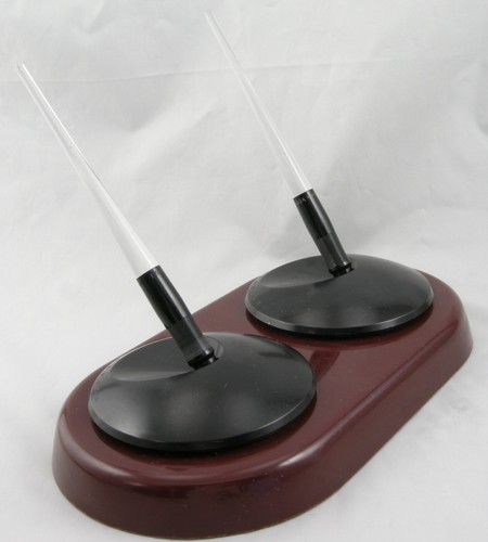 Esterbrook 487 Burgundy Double Dip-Less Fountain Pen Inkwell Desk Set ...