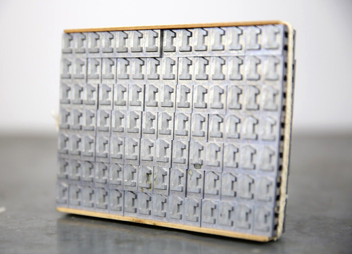 Vintage Typeset Letterpress Print Type Font Number 1 New old stock ...