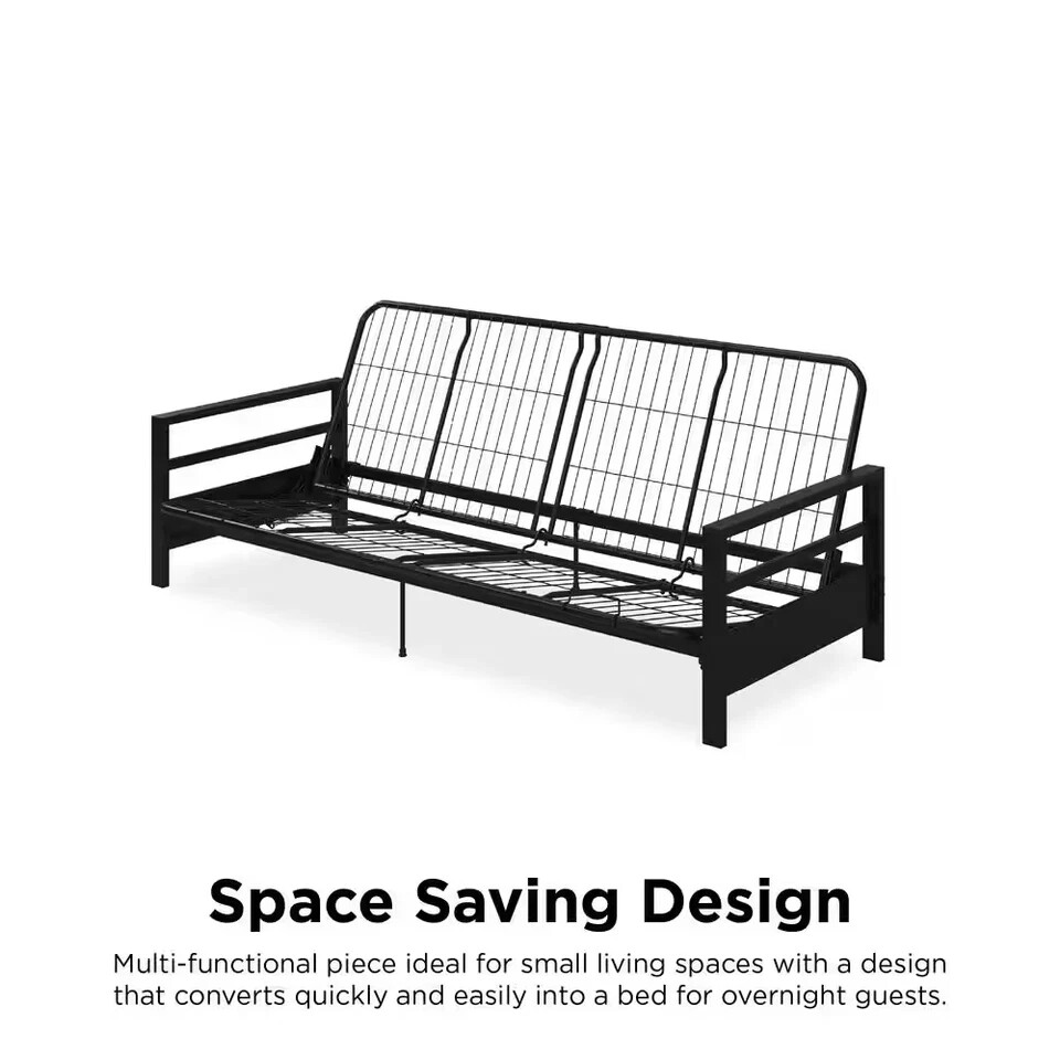 Mabel Metal Futon Frame, Black Metal | eBay