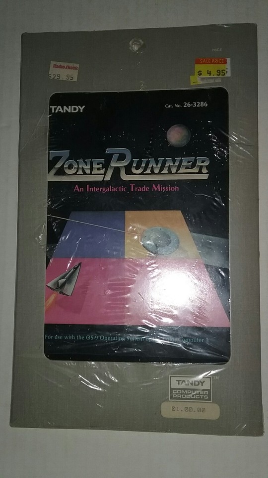 Zone Runner Video Game TRS-80 Tandy for Color Computer 3 | eBay