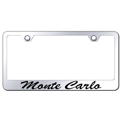 Chevy Monte Carlo Laser Etched Script License Plate Frame (Chrome) | eBay