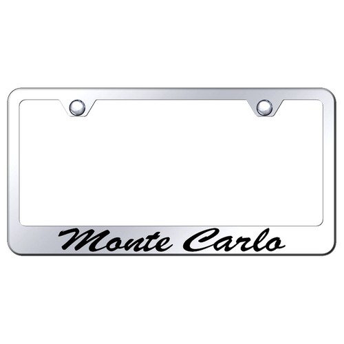 Chevy Monte Carlo Laser Etched Script License Plate Frame (Chrome) | eBay