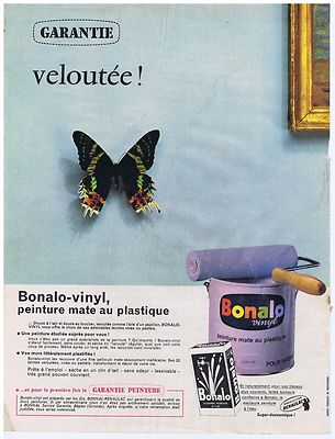 PUBLICITE ADVERTISING 104 1961 BONALO peinture Vinyl au plastique | eBay