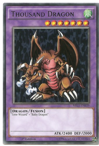 Thousand Dragon MIL1-EN039 Rare Yu-Gi-Oh Card 1st Edition New | eBay