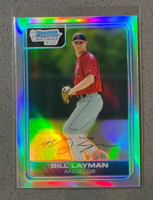 2006 Bowman Chrome Baseball MLB #BC28 Bill Layman /500 Refractor Card ...