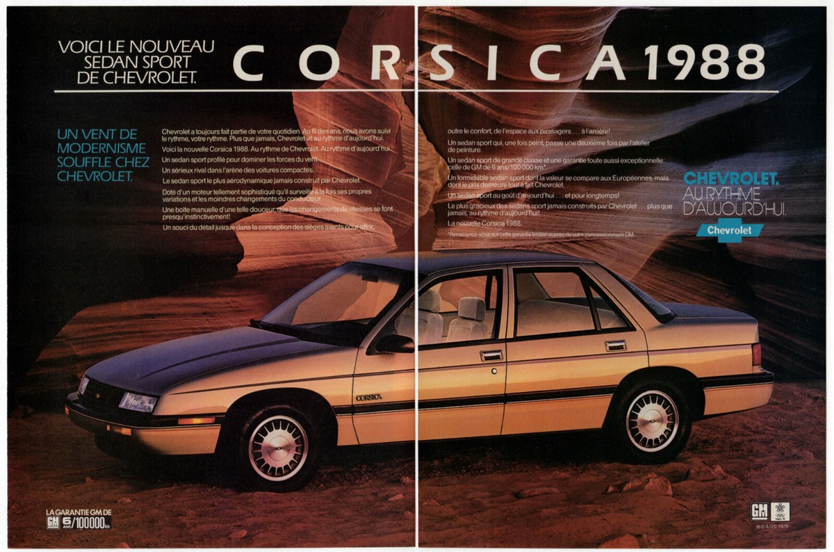 1988 Chevy Corsica CHEVROLET CORSICA 1991 Chevrolet Corsica Lt