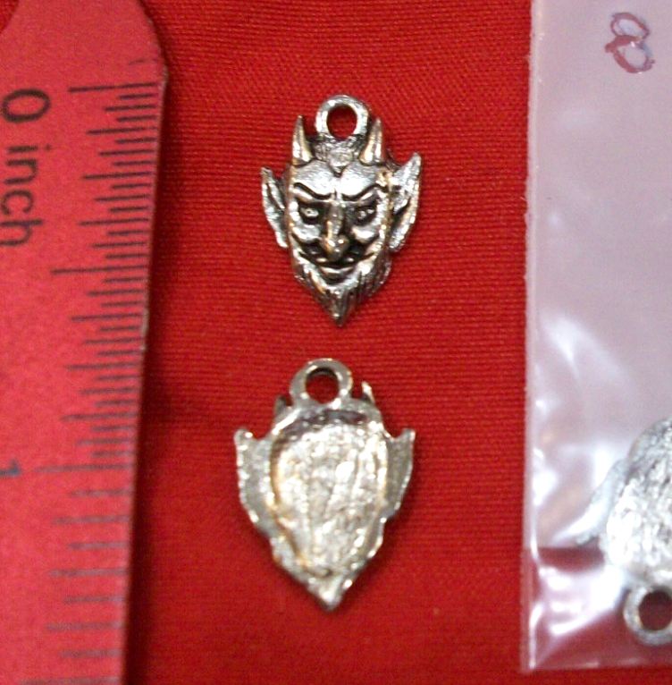 DEVIL'S FACE HEAD CHARMS, jewelry making, crafts, School Mascots, NEW | eBay