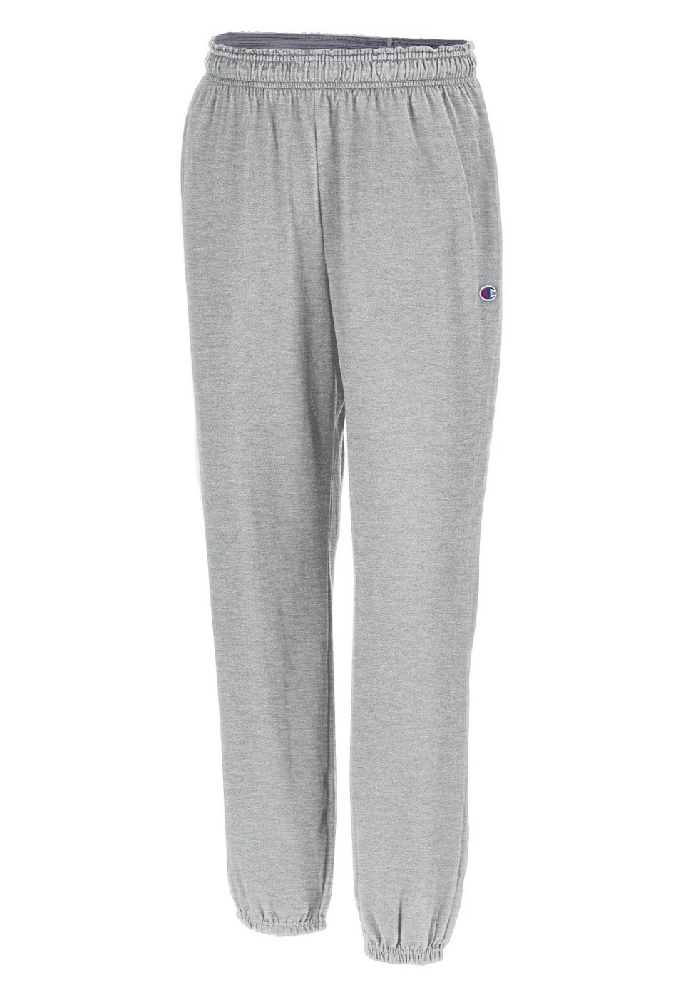 Champion Men's Jersey Banded Bottom Pants Athletic Fit Oxford Gray ...